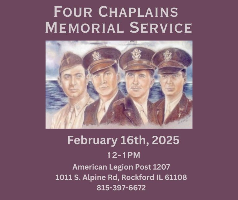 Four Chaplains Memorial Service – The American Legion Post 1207